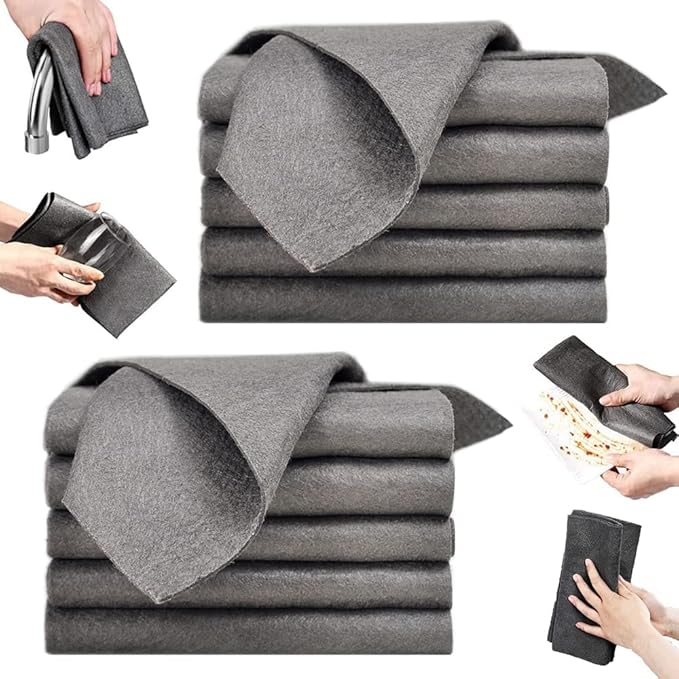 Ultra-Absorbent Microfiber Cleaning Cloths (Set of 10) – Tecnoant