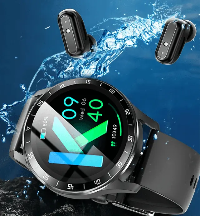 2-in-1 Smart Watch with Earbuds – Tecnoant